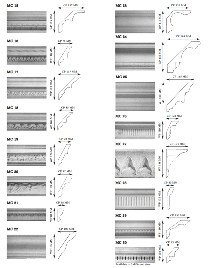 Cornice & Cove - Modillion | Plaster Mouldings