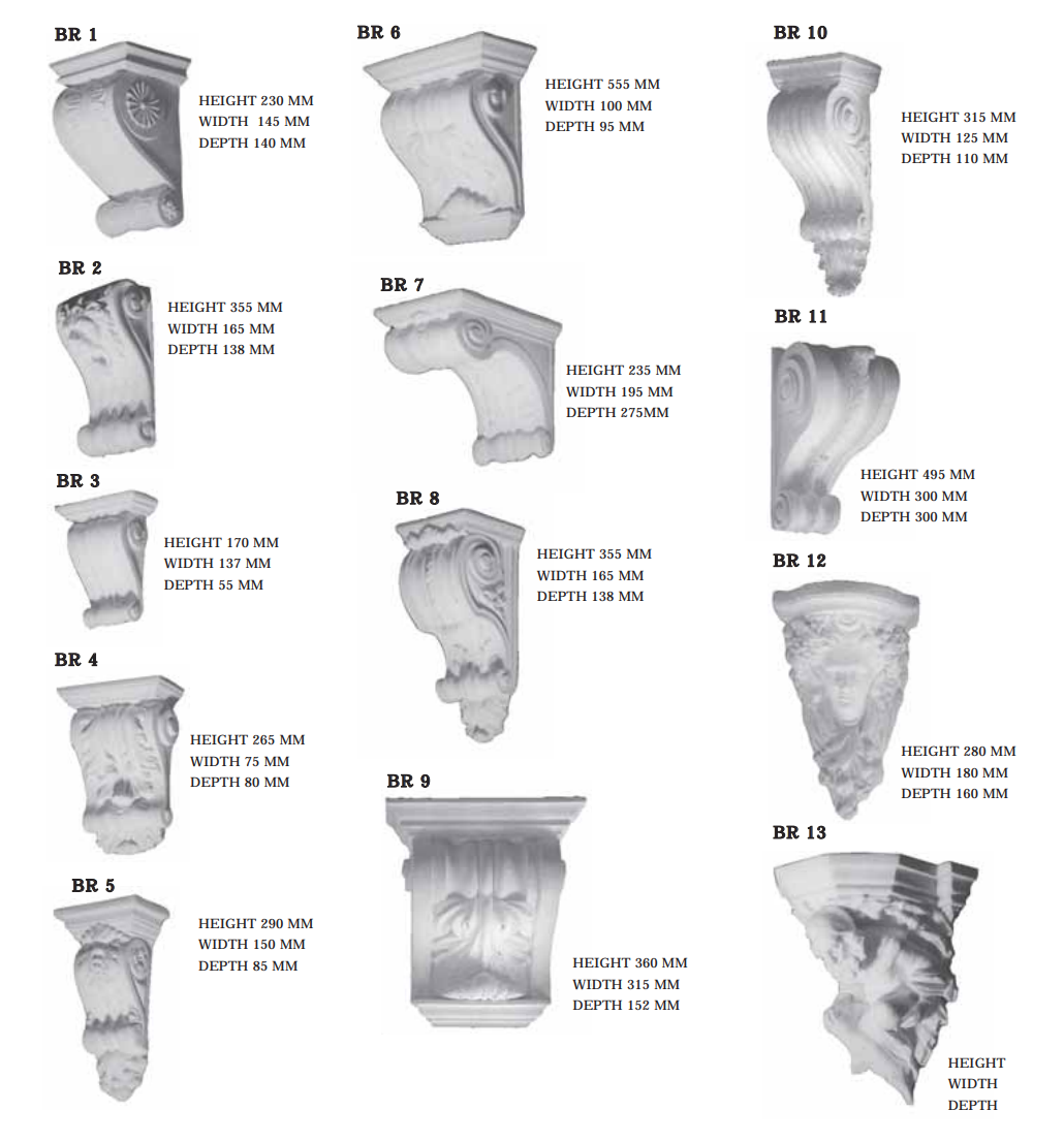 Brackets - Modillion | Plaster Mouldings